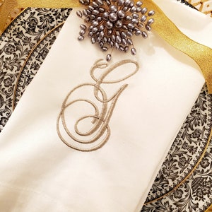 Monogram Embroidery Letter G, Elegant Embroidery Design, Embroidery ...