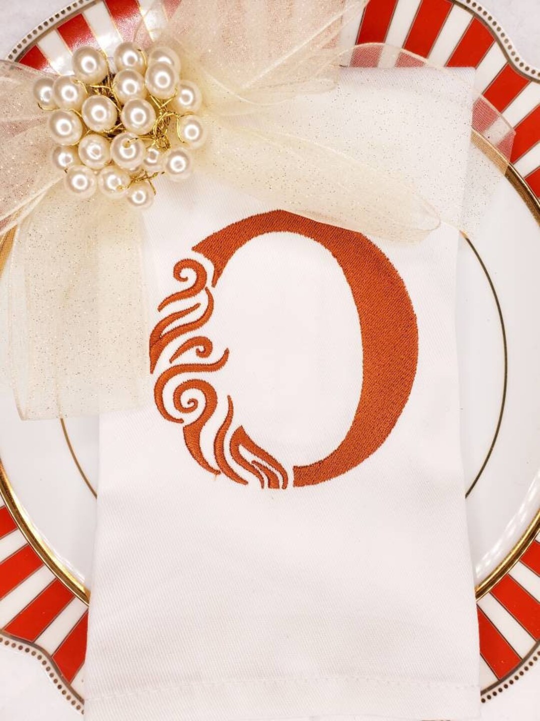 Embroidered Monogram Letter O, Embroidery Font Design File, Machine ...