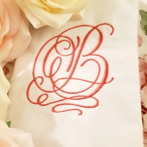Monogram Embroidery Letter B, Elegant Embroidery Design, Embroidery ...