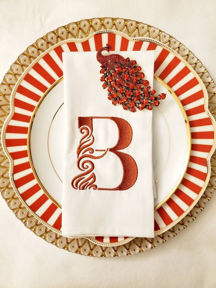 Embroidered Monogram Letter B Embroidery Font Design File - Etsy
