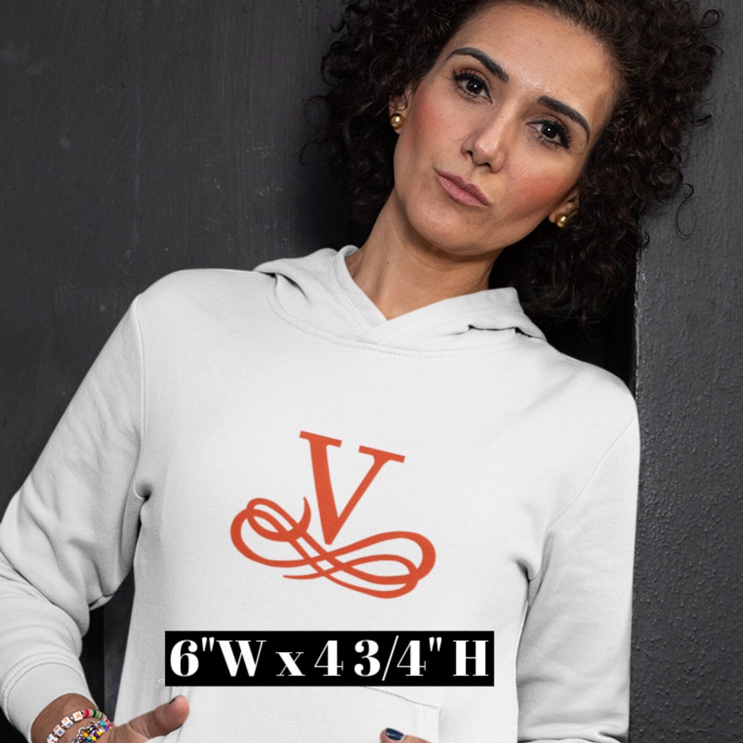 Large Machine Embroidery Letter V Design | Elegant Monogram Letter V ...