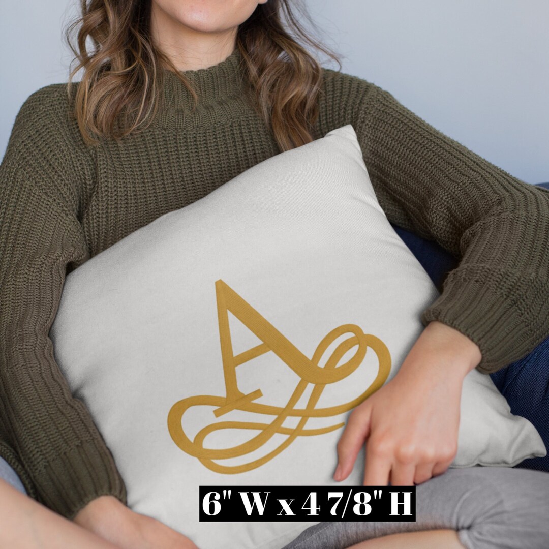 Large Machine Embroidery Design Font A, Large Elegant Monogram Letter A ...