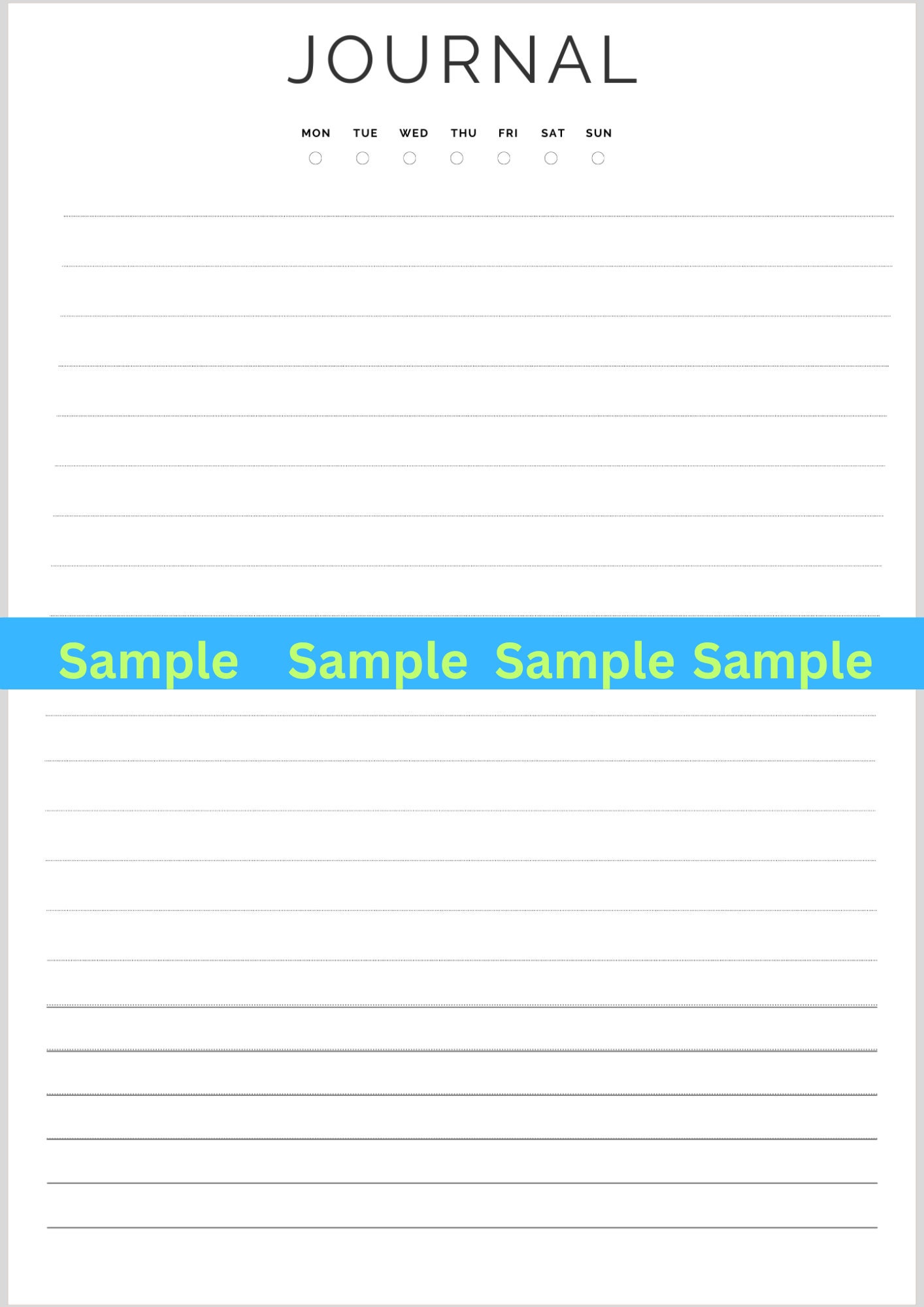 Spiral Notebook Canva Template, Journal, Notebook, Diary, Daily Weekly ...