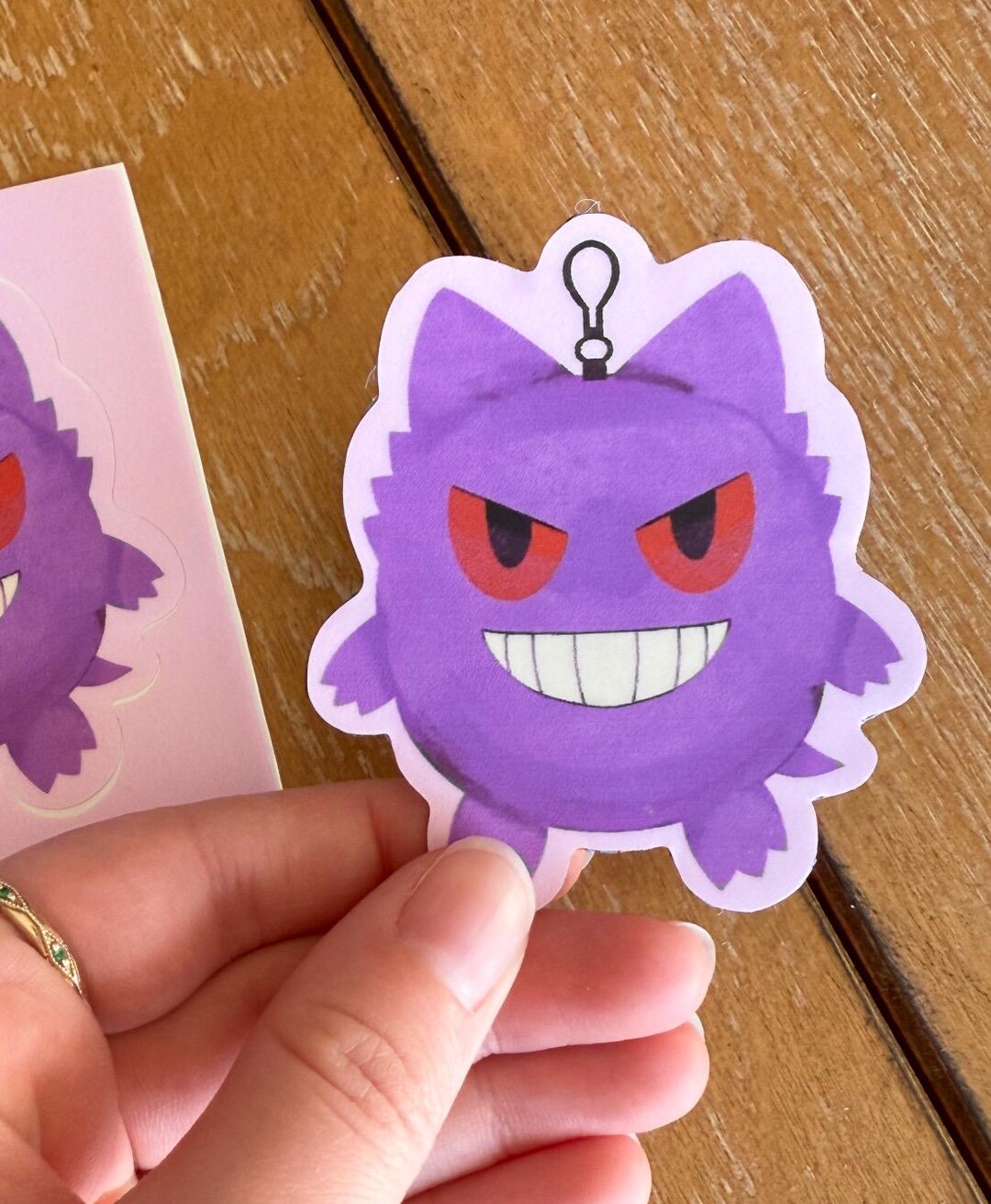 Gengar Pokemon Plush Keychain Sticker | Saninmint - Etsy
