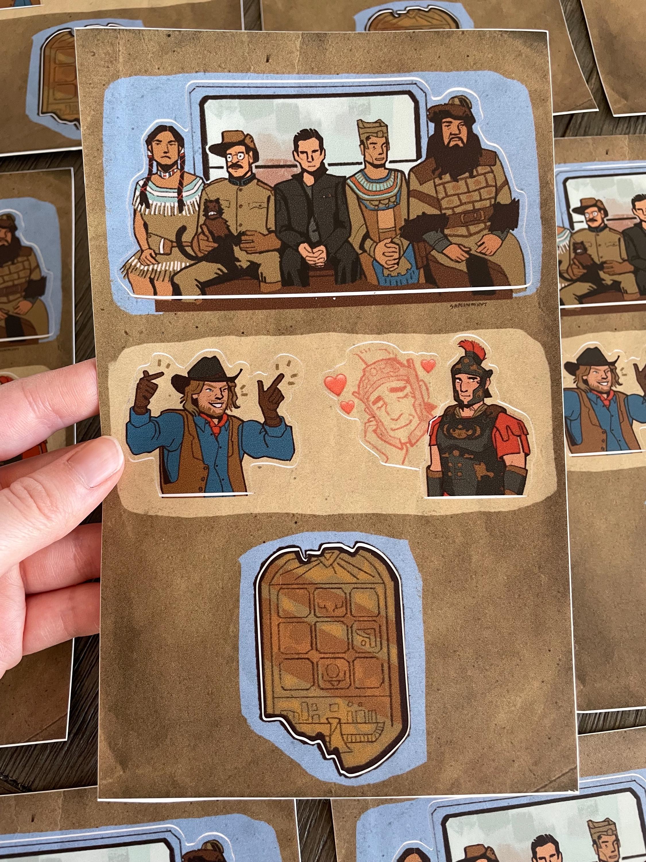 Night at the Museum | Sticker Sheet - Octavius Ahkmenrah NATM Saninmint ...