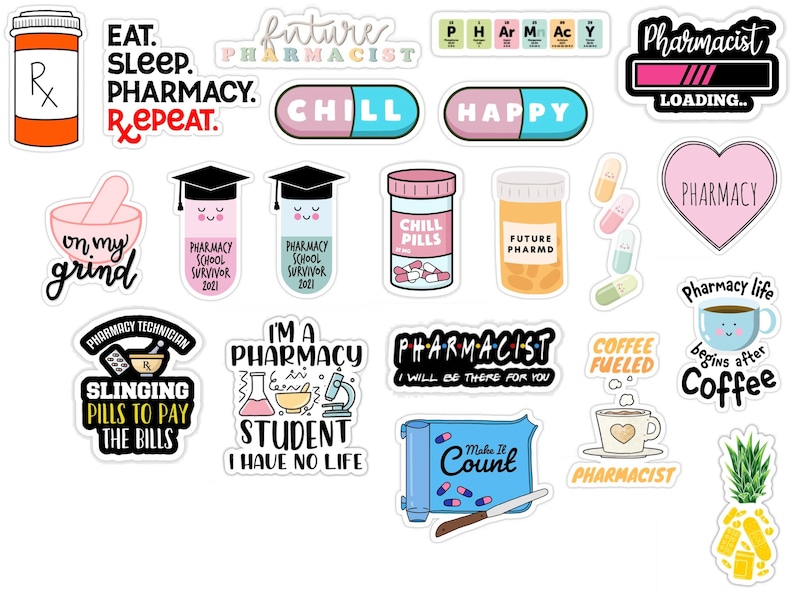 5-50 Pharmacist Stickers - Etsy