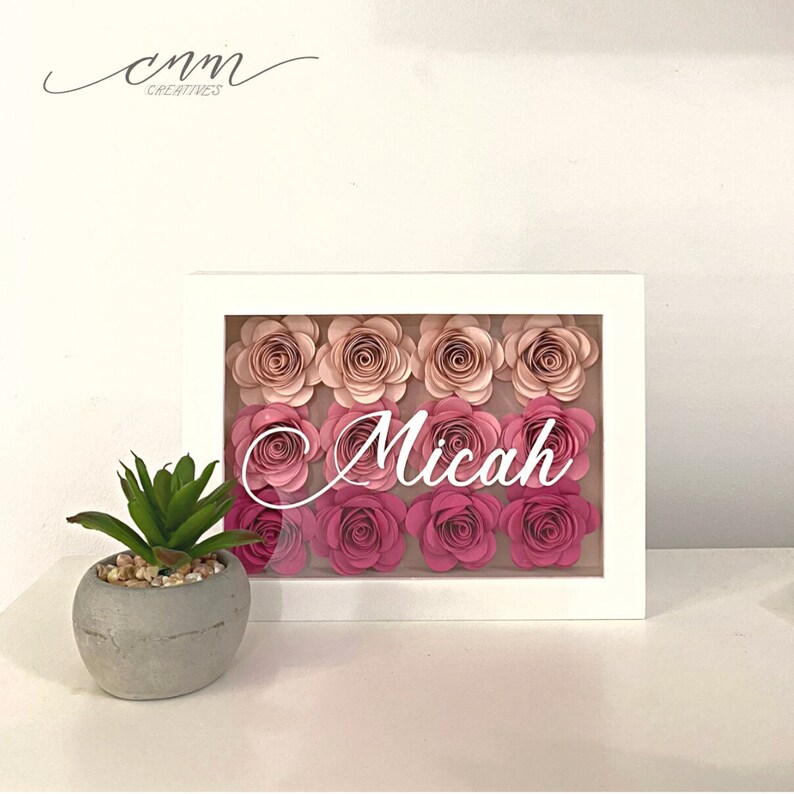 Flower Frame | Personalized - Etsy