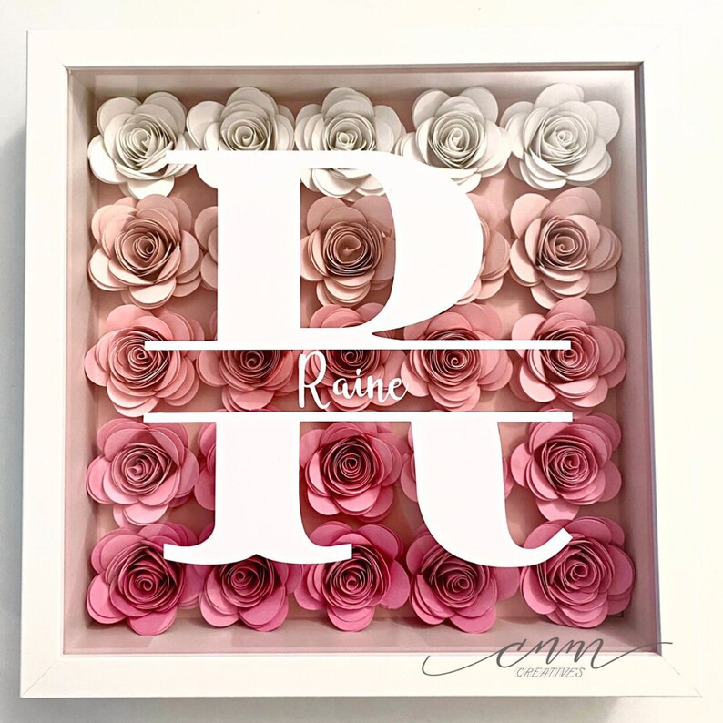 Flower Frame | Personalized - Etsy