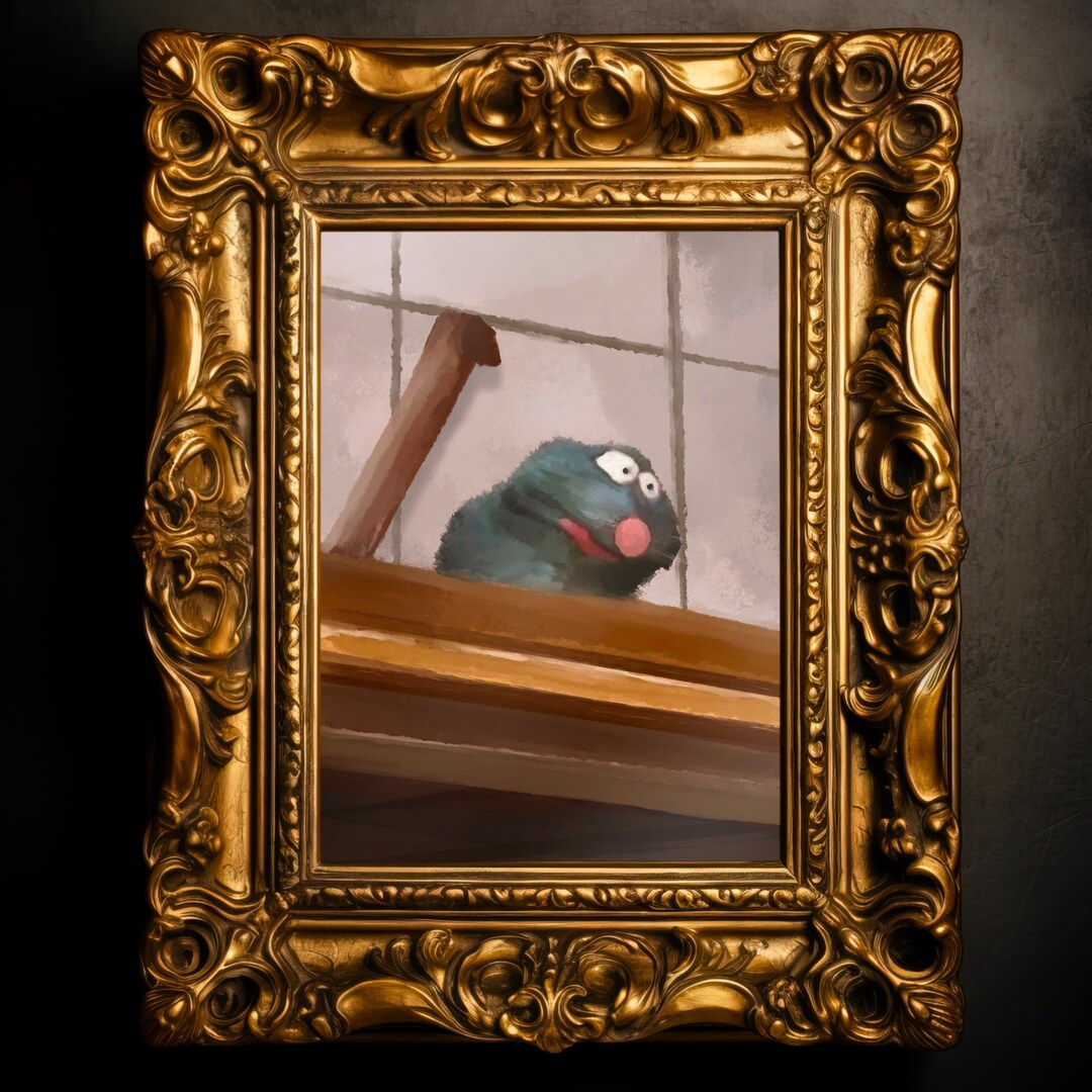 Rat Meme Art Print Chunky Fat Rat Ratatouille Rat Pet Funny Meme Wall ...