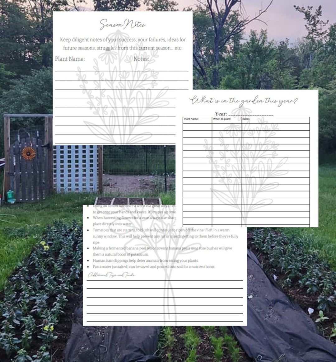 Garden Binder Kit - Etsy