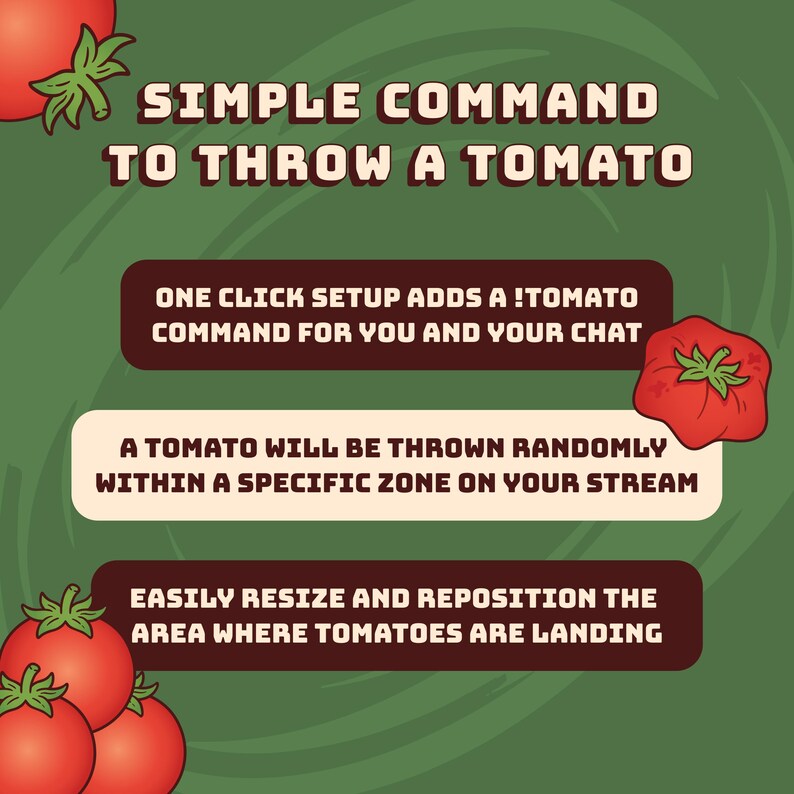 WIDGET Throwable Tomato for Twitch and Youtube | Compatible With OBS ...