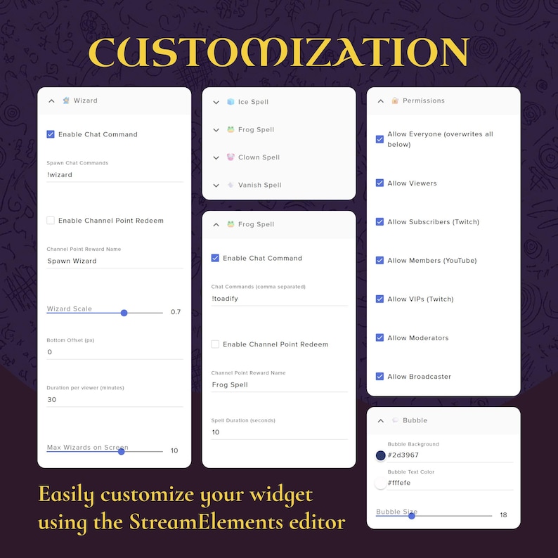 WIDGET Wizard Battle for Twitch and Youtube | Compatible With OBS and ...