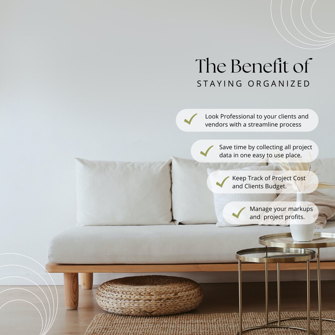 Interior Design Specifications Template Excel Template FFE - Etsy Australia