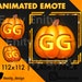 Animated Pumpkin GG Emote | Halloween Emote | Spooky Emote | Animated ...