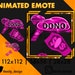Animated Emote Pink Donation Rain Twitch Donation Emote Streamer Emote ...