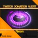 Animated Donation Alert Simple Neon Alert Twitch Alert Neon Glow Purple ...