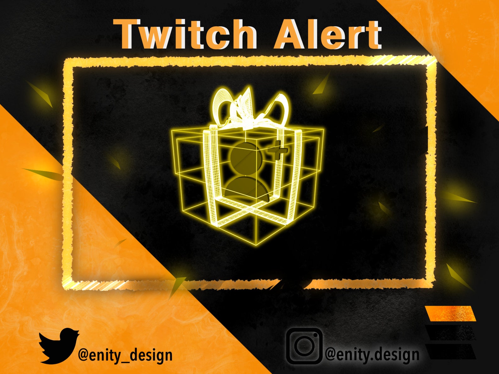 Twitch Alert Gold Gifted Sub Gold Animated Twitch Alert - Etsy