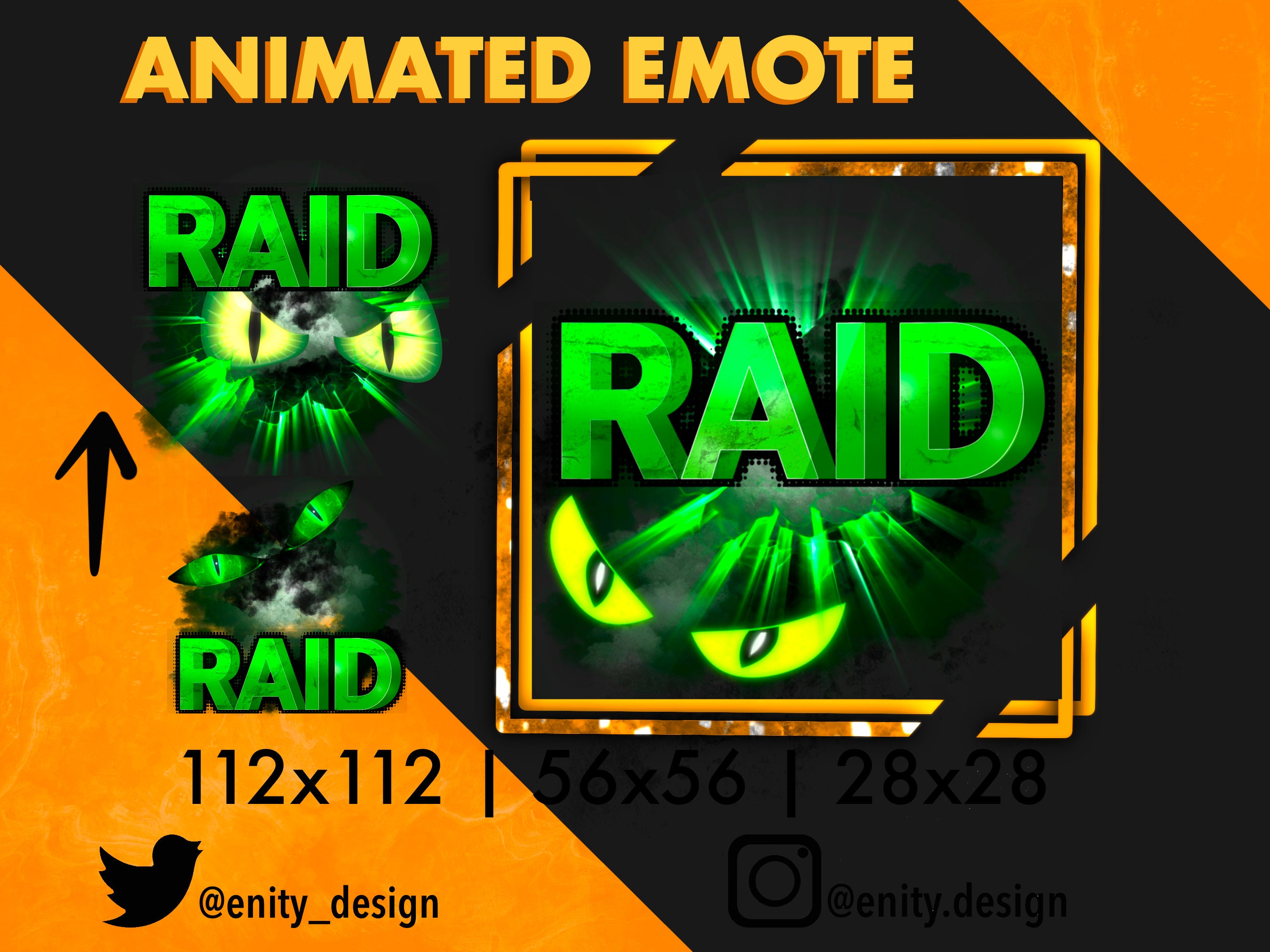 Animated Emote Monster Raid | Twitch Emote Halloween | Raid Emote ...