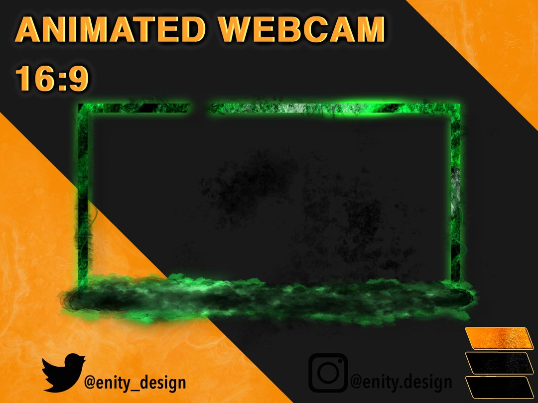Twitch Animated Camera Overlay | Monster Gate | Monster Webcam Overlay ...
