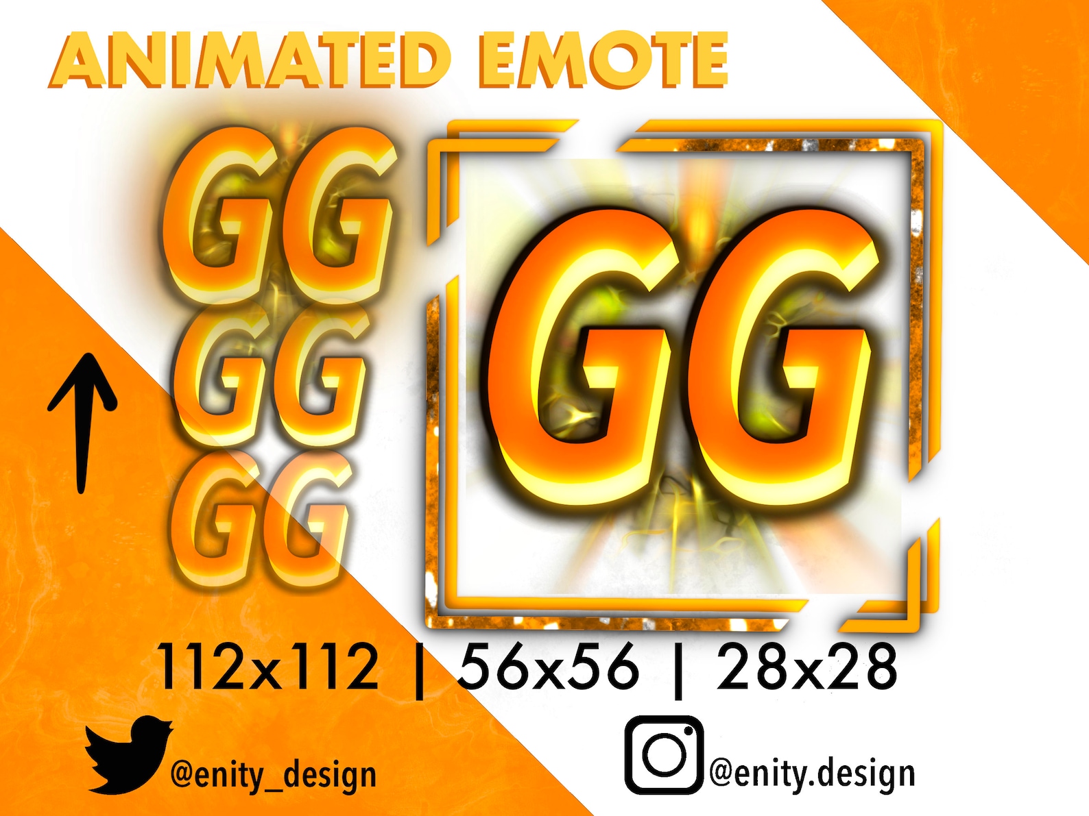 Animated GG Emote Gold | Gold Emote | Twitch GG Emote | Animated Twitch ...