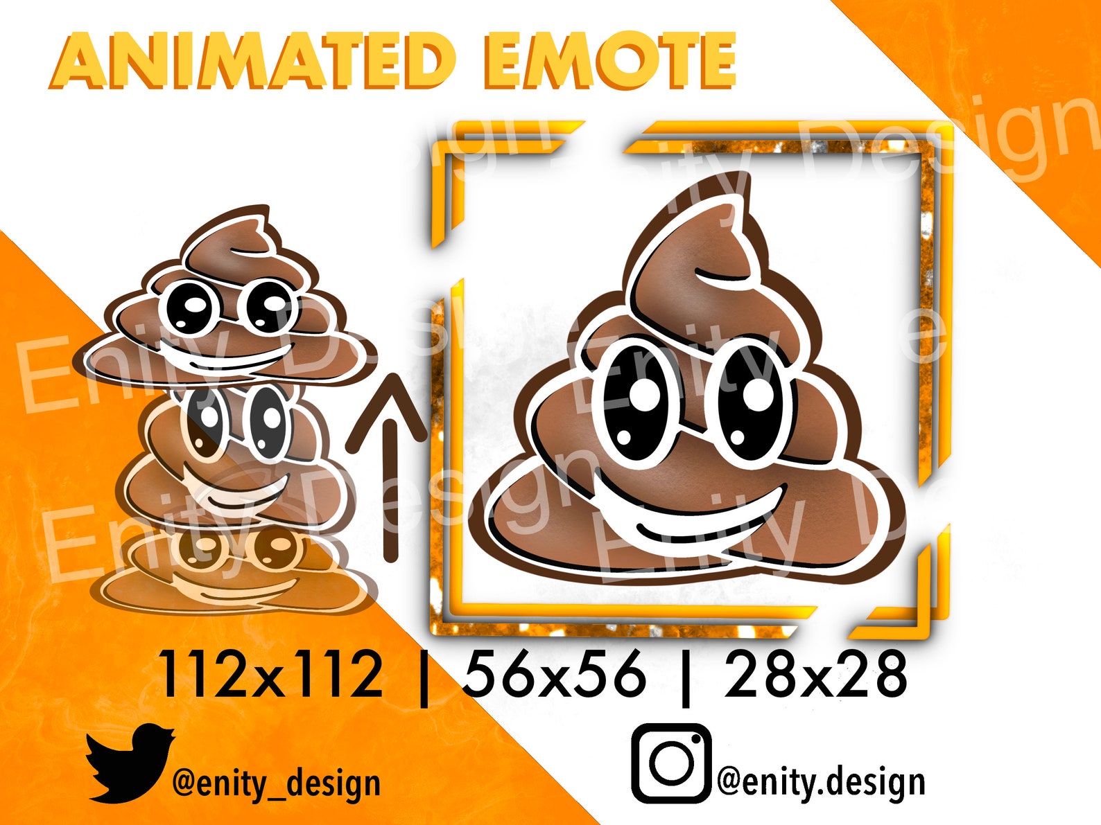 Animated Twitch Emote Poop Jumping | Jumping Poop Twitch Emote ...