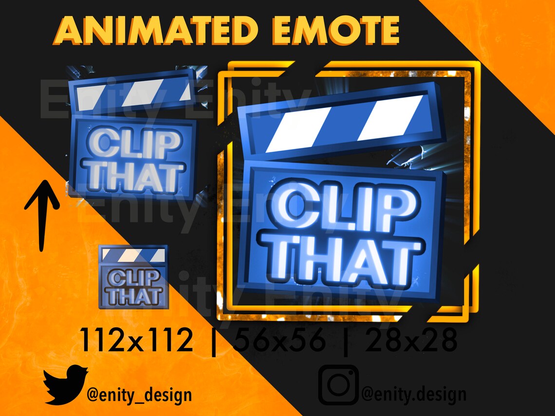 Animated Emote Blue Clip That | Twitch Emote Clip That Blue | Twitch ...