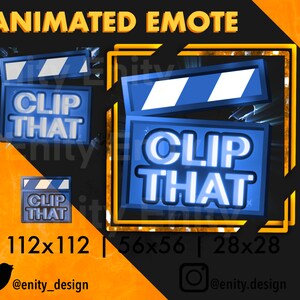 Animated Emote Blue Clip That | Twitch Emote Clip That Blue | Twitch ...