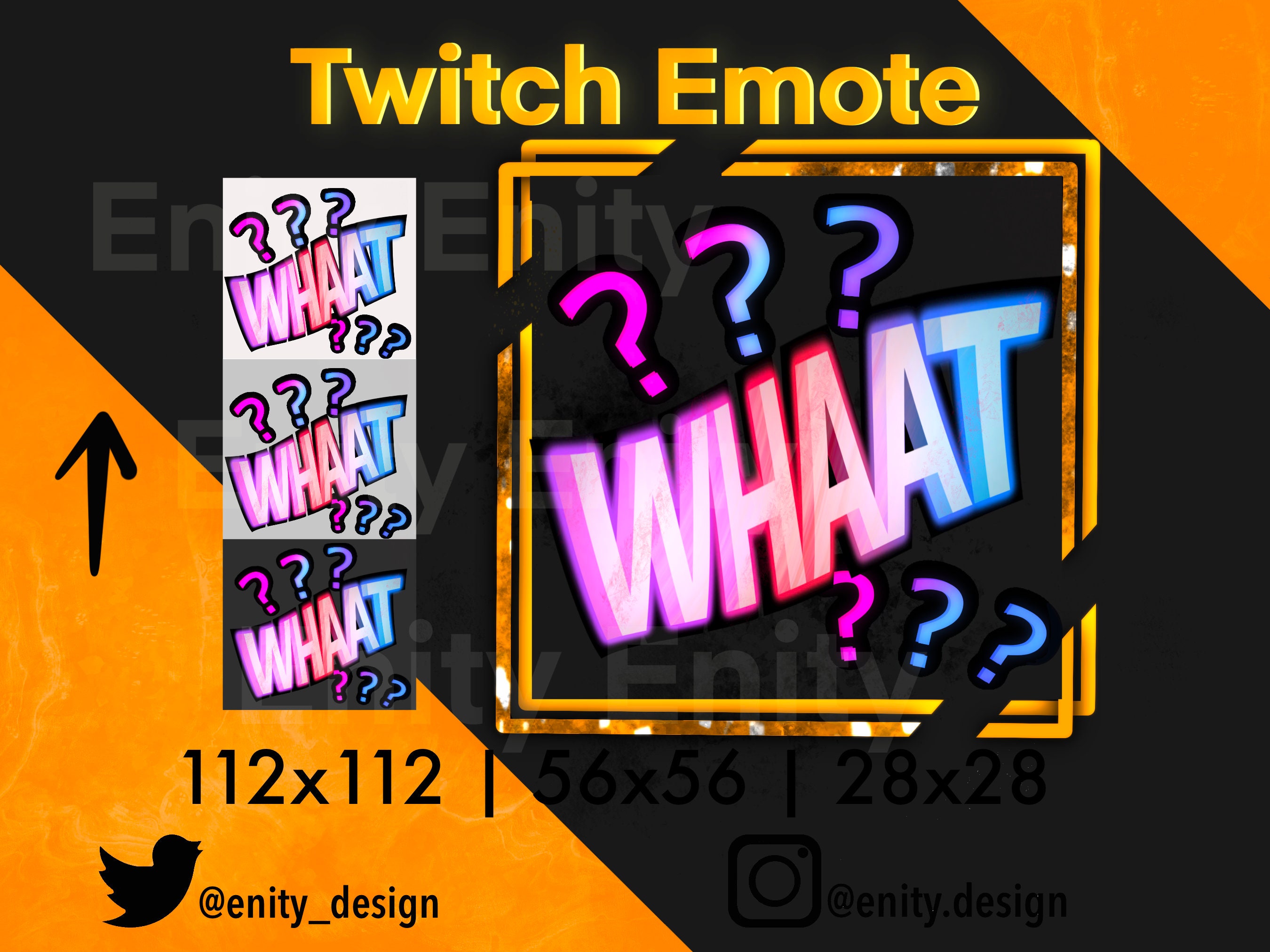 Twitch Emote What Streamer Emote subemote Twitch Emote Fun Colorful ...