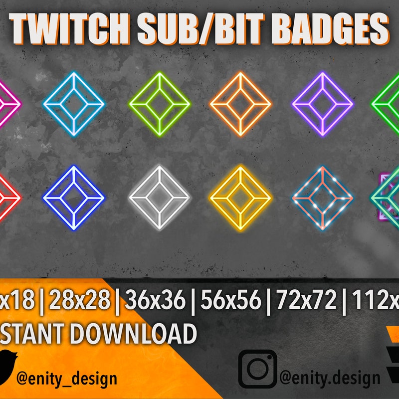 Twitch Bit Badges - Etsy