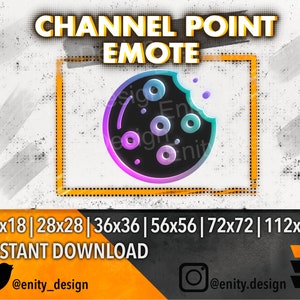 Twitch Channel Point - Cookie | Channel Point Icon | Miami Cookie Emote ...