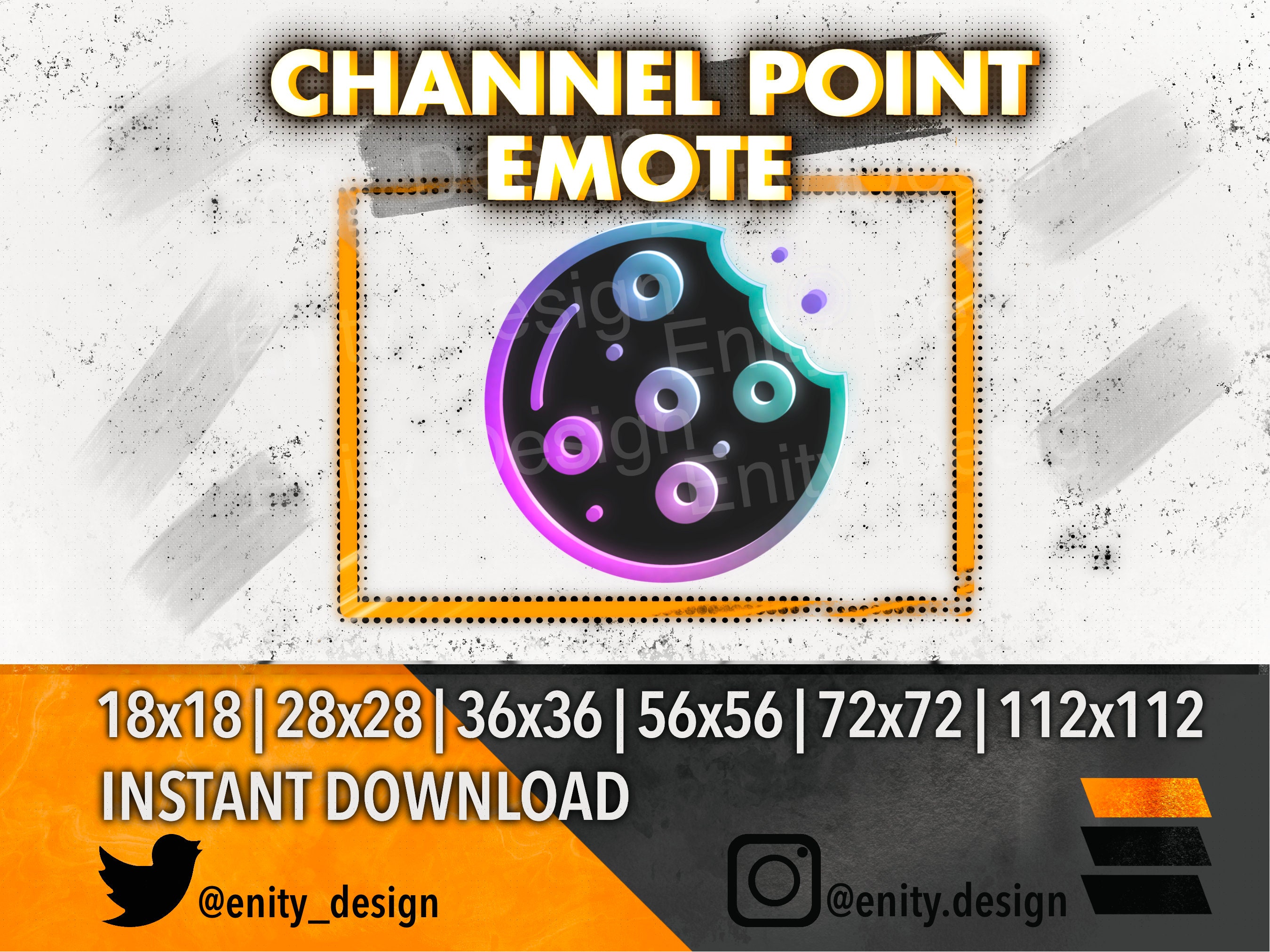 Twitch Channel Point - Cookie | Channel Point Icon | Miami Cookie Emote ...