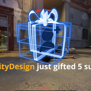 Twitch Alert Neon Gifted Sub | Blue Animated Twitch Alert | Neon Twitch ...