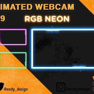 Animated Neon RGB Camera Overlay | Color Changing Neon Overlay | Neon ...