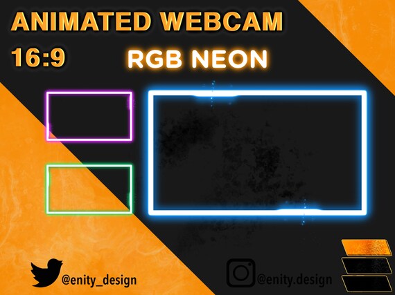 Animated Neon RGB Camera Overlay Color Changing Neon Overlay | Etsy