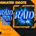 Animated Emote Blue Raid | Twitch Raid Emote | Streamer Emote | Blue ...