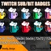 Twitch Sub Badges Beer Mug Bit Badges Mug Beer Sub Badges Colorful Sub ...