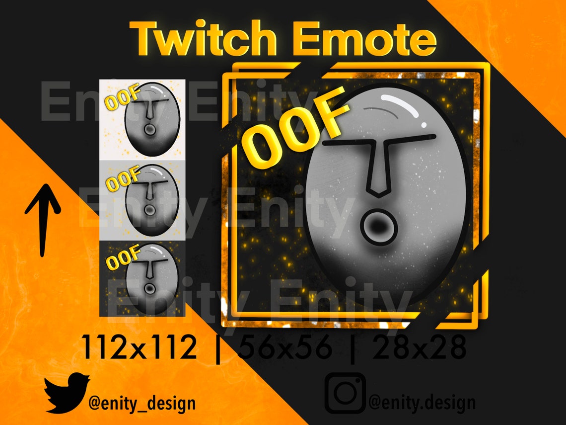 Twitch Emote OOF Stone Meme Streamer Emote Static Emote Twitch Emote ...
