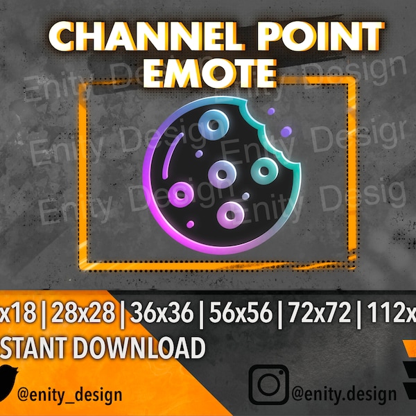 Twitch Emote/channel Point Heart Coin Twitch Coin Gold Cute Twitch ...