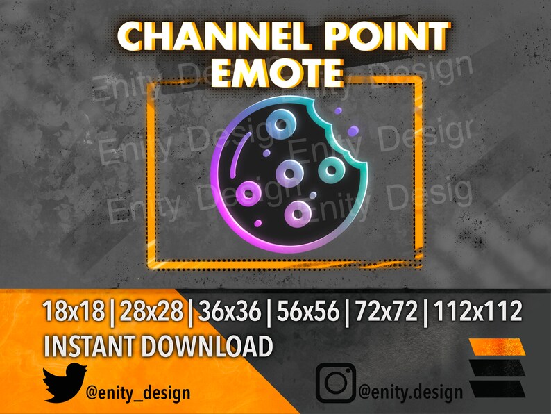 Twitch Channel Point Cookie Channel Point Icon Miami - Etsy