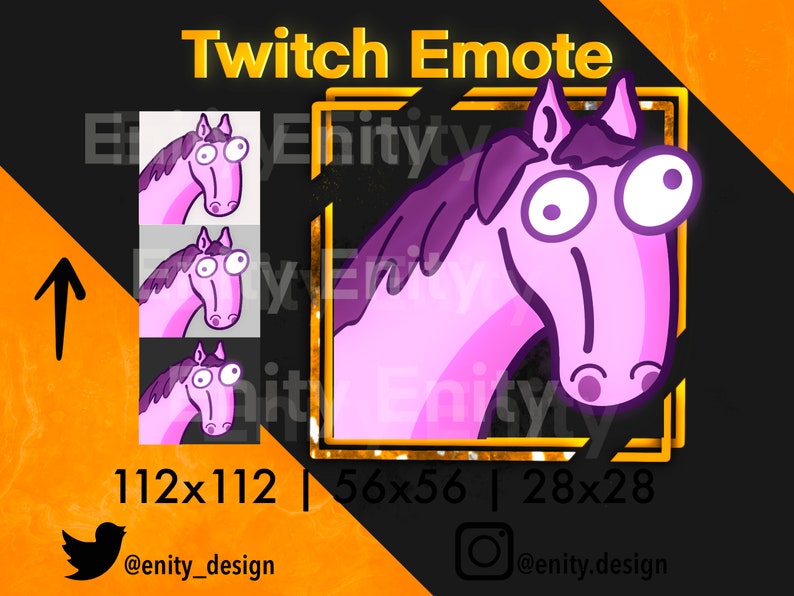 Twitch Emote Crazy Horse | Meme Emote | Crazy Emote | Funny Emote ...