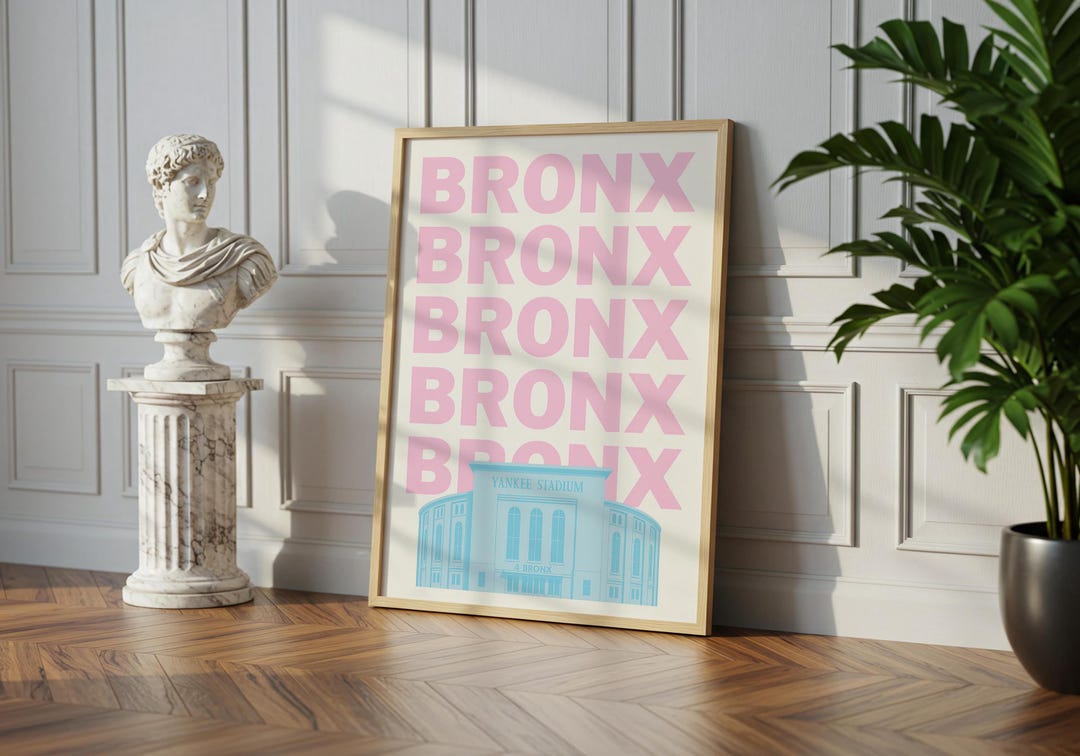 Yankee Stadium Print: Bronx New York Travel Poster Art - Etsy