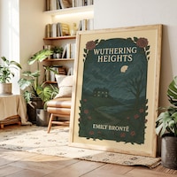 Jane Eyre Charlotte Bronte Sisters Fan Art Print Wall Home Decor Poster ...