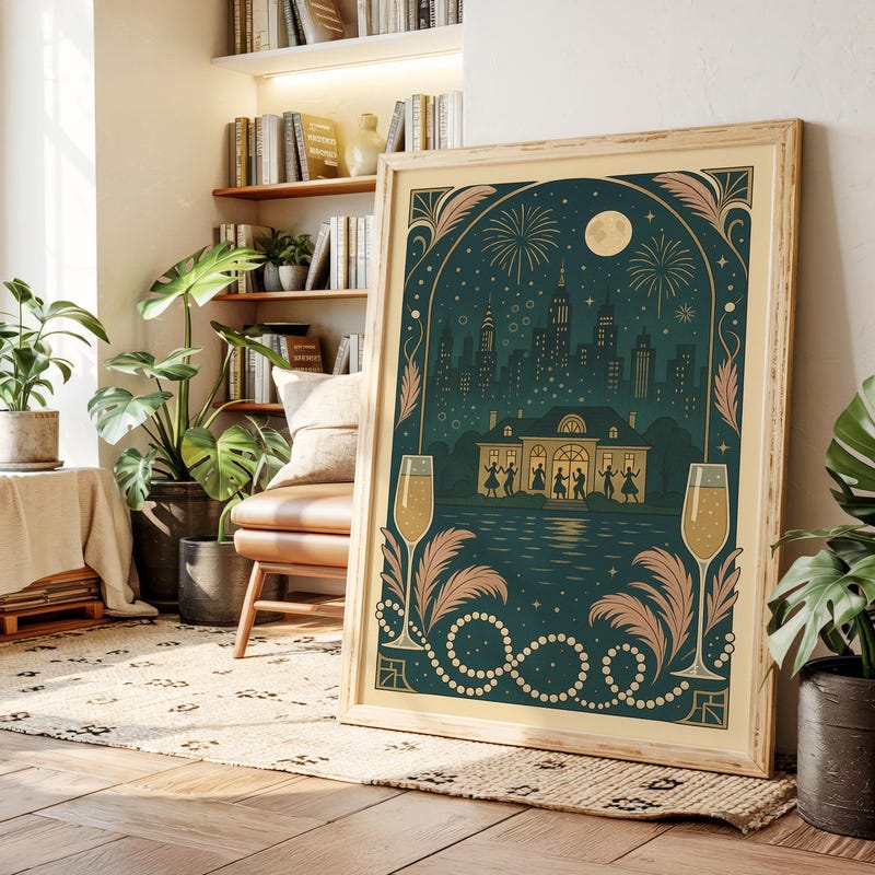 1920s Poster Design - Etsy