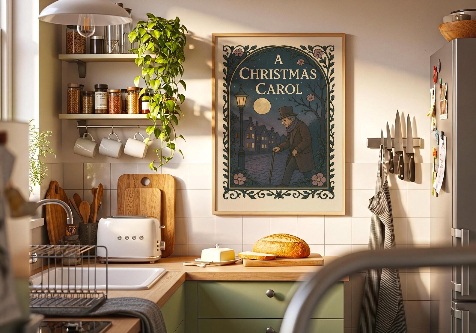 A Christmas Carol Art Print: Charles Dickens, Victorian Decor - Etsy
