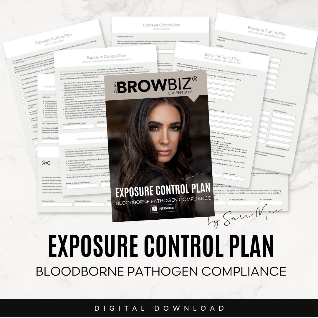 OHMYBROW BIZ® Bloodborne Pathogen Exposure Plan for Permanent Makeup ...