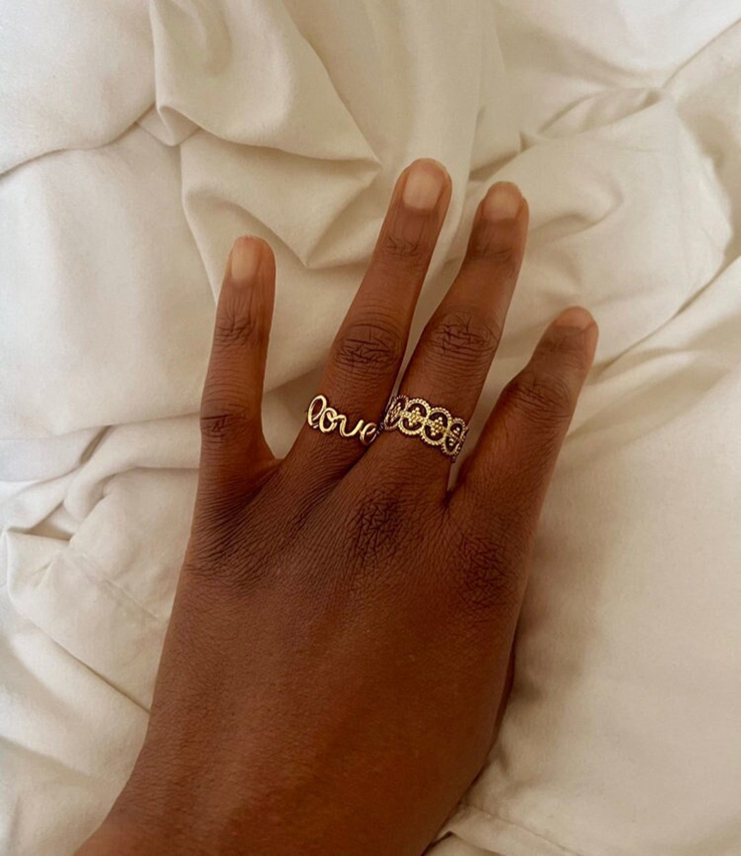 GABRIELLA Ring • Surgical and Hypoallergenic Gold Water-resistant ...