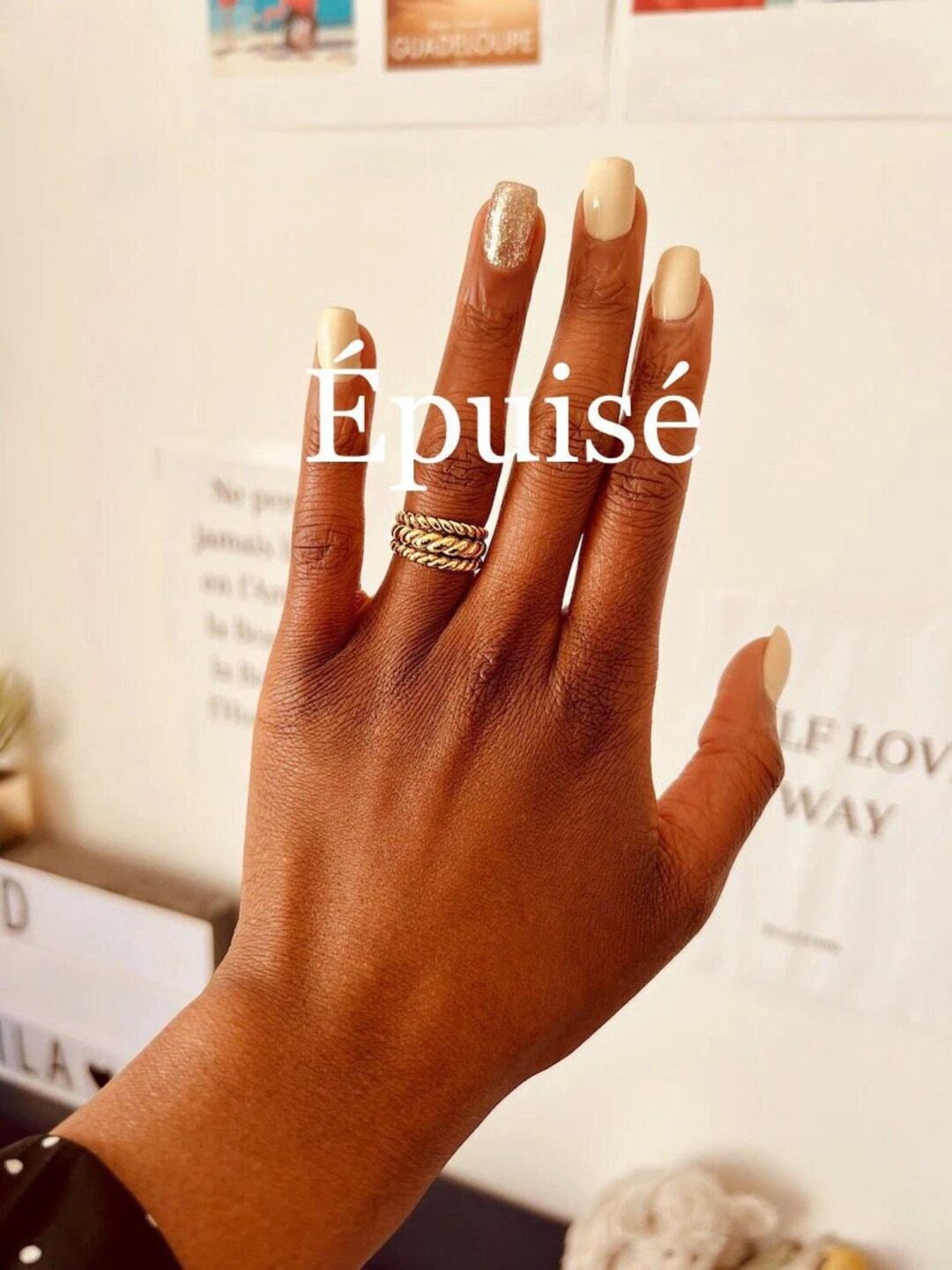 IVANA Ring Twisted Ring Triple Ring Surgical Steel and Hypoallergenic ...