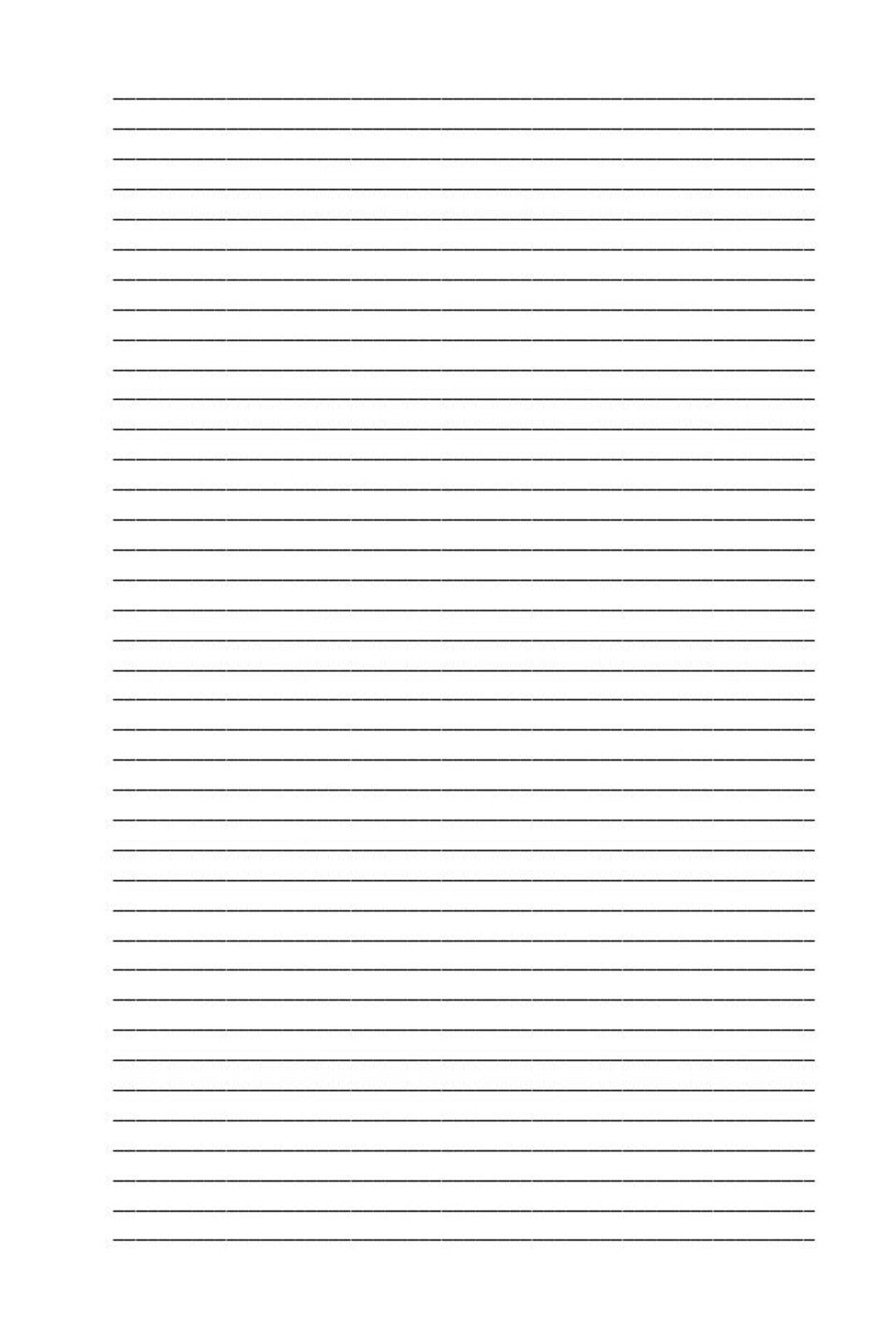 2 Blank Journal Line Templates/ Notebook Paper - Etsy