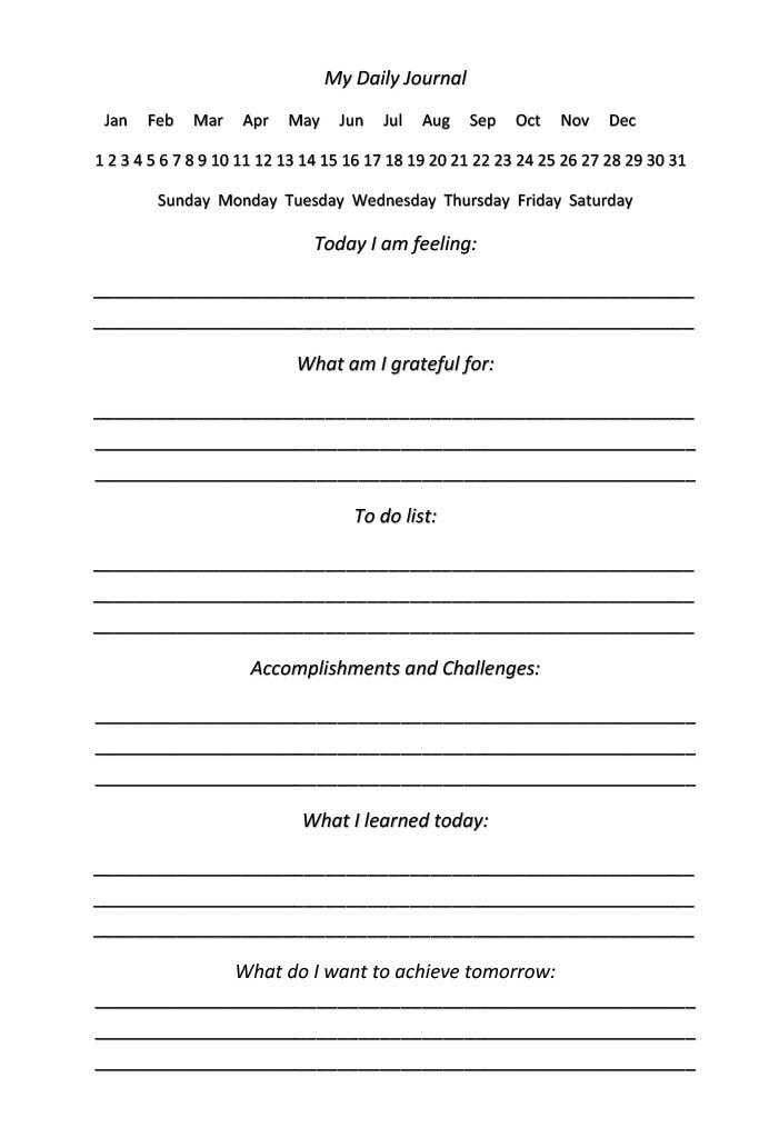 Printable Journals With 5 Different Templates - Etsy