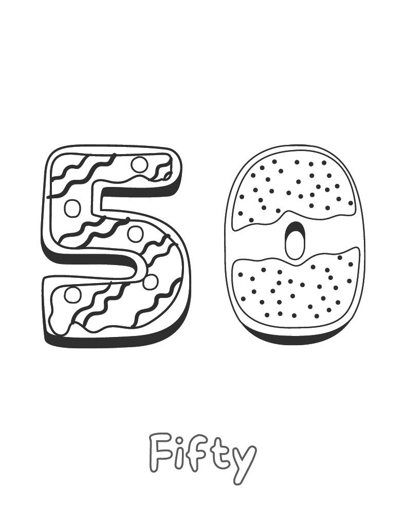 Alphabet, Numbers, Fruit and Vegetables Coloring Pages - Etsy